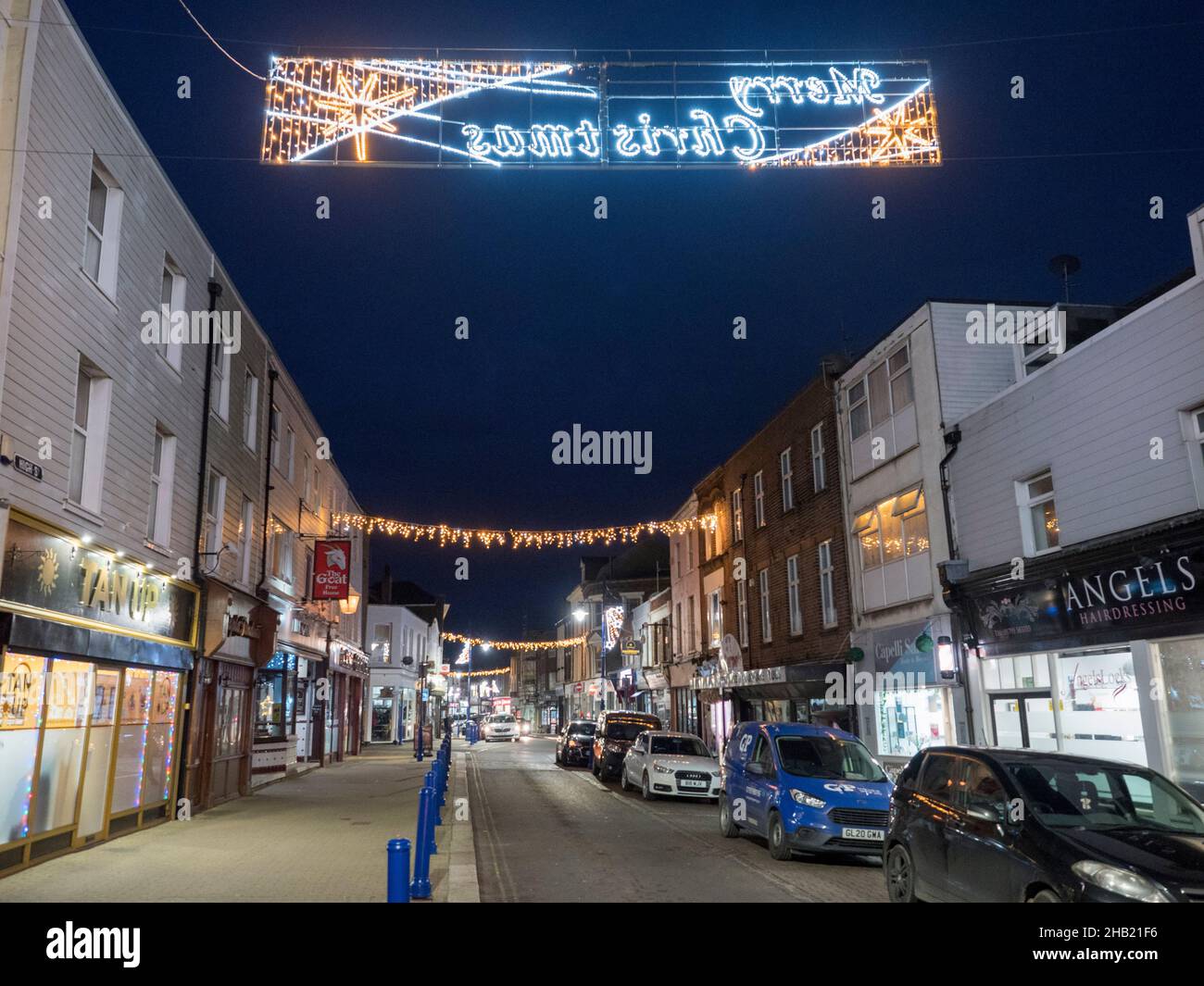 Sheerness, Kent, UK. 16th Dec, 2021. The Christmas lights in and around ...