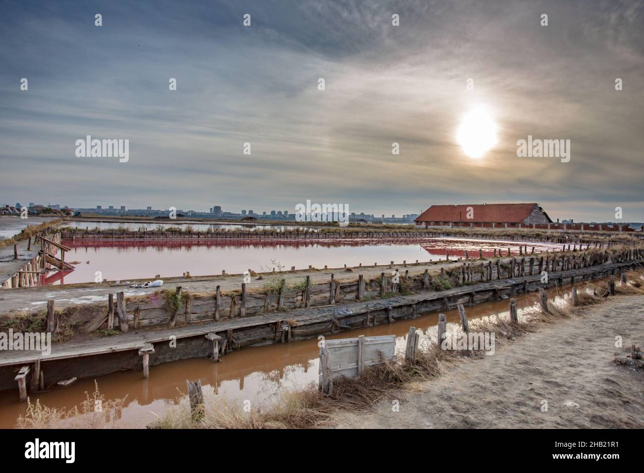 Burgas salt pans black hi-res stock photography and images - Alamy