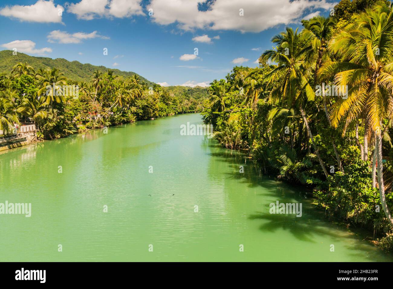 View of Loboc river on Bohol island, Philippines Stock Photo - Alamy