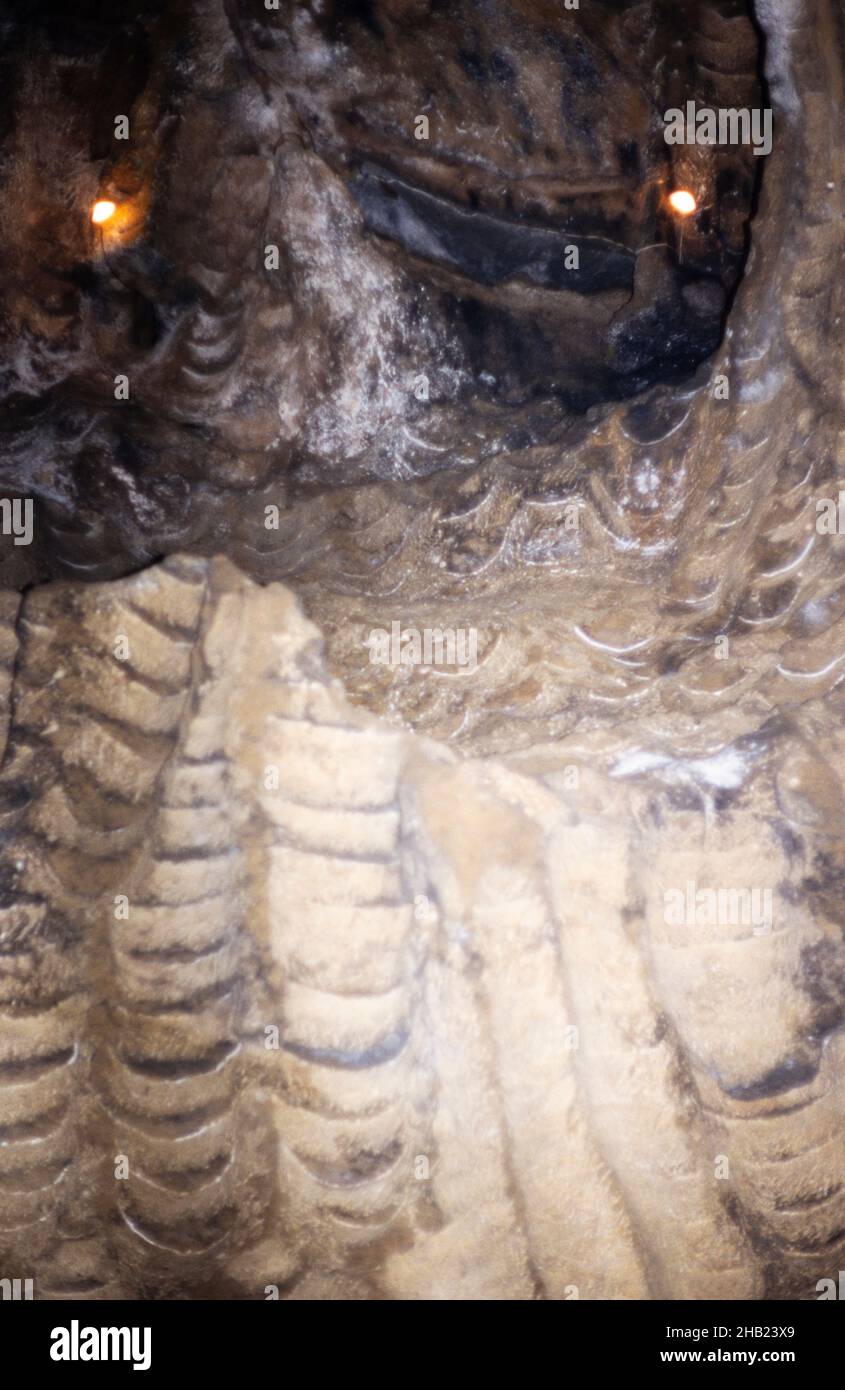 Rock formations inside Cave of Hercules, Morocco, north Africa Stock ...