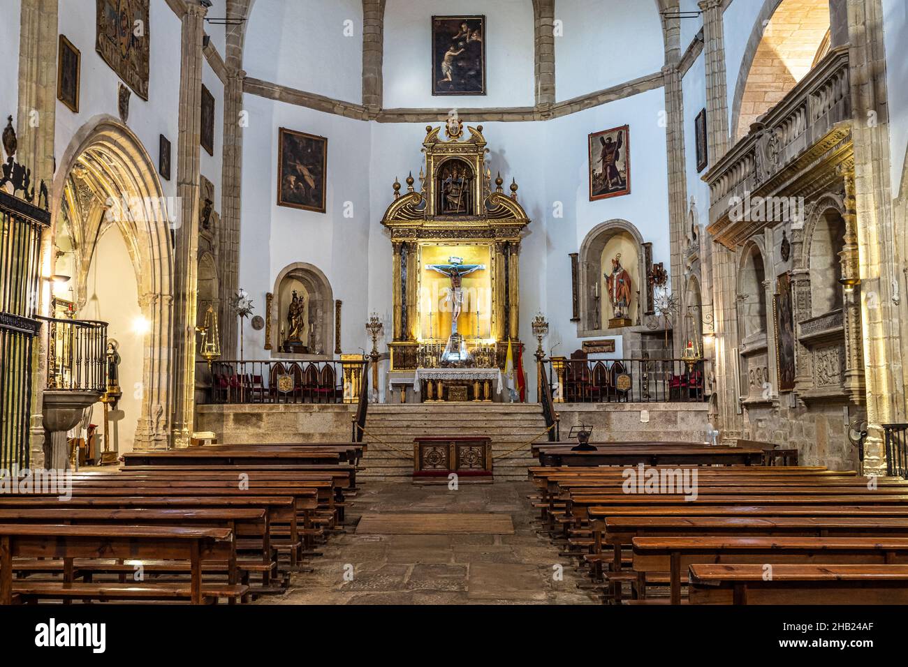 Interior of San Martin Church at the Plaza Mayor, Main Square of ...
