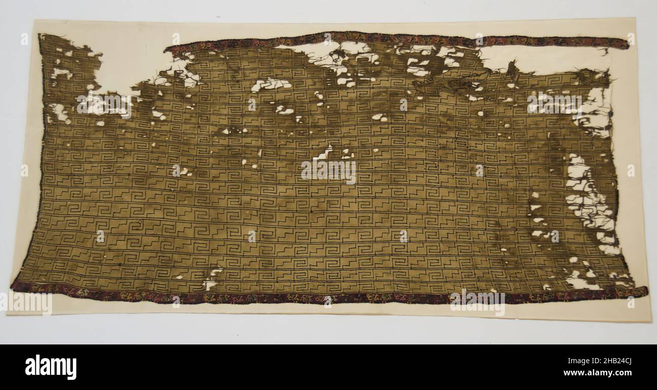 Mantle or Textile Fragment, Undetermined, Nazca, Cotton, camelid fiber ...