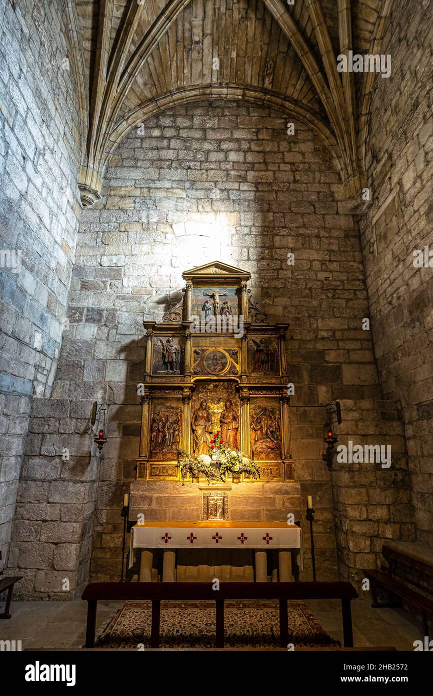 The Monastery of San Salvador of Leyre at Yesa, Pyrenees, Navarra ...