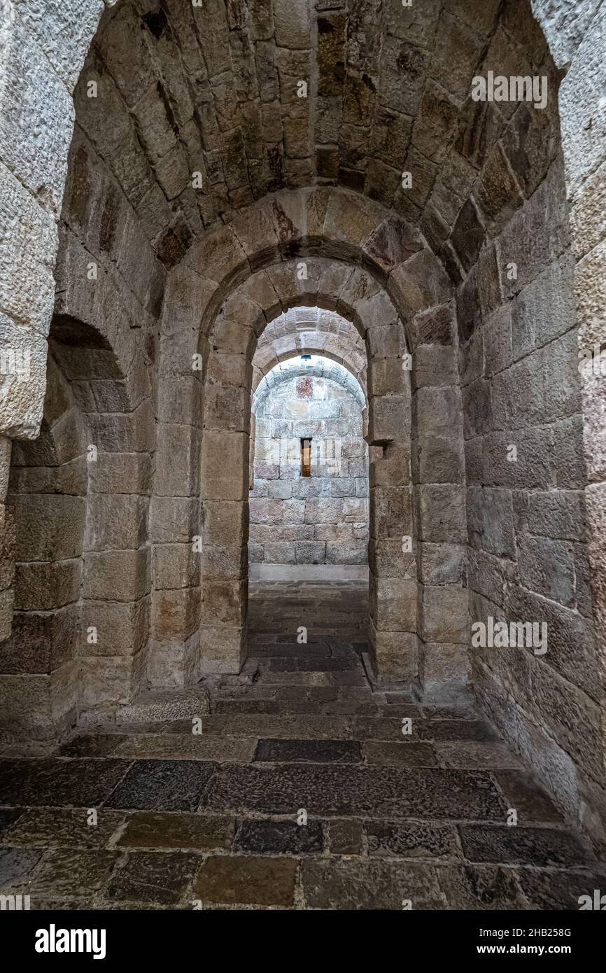 The Monastery of San Salvador of Leyre at Yesa, Pyrenees, Navarra ...