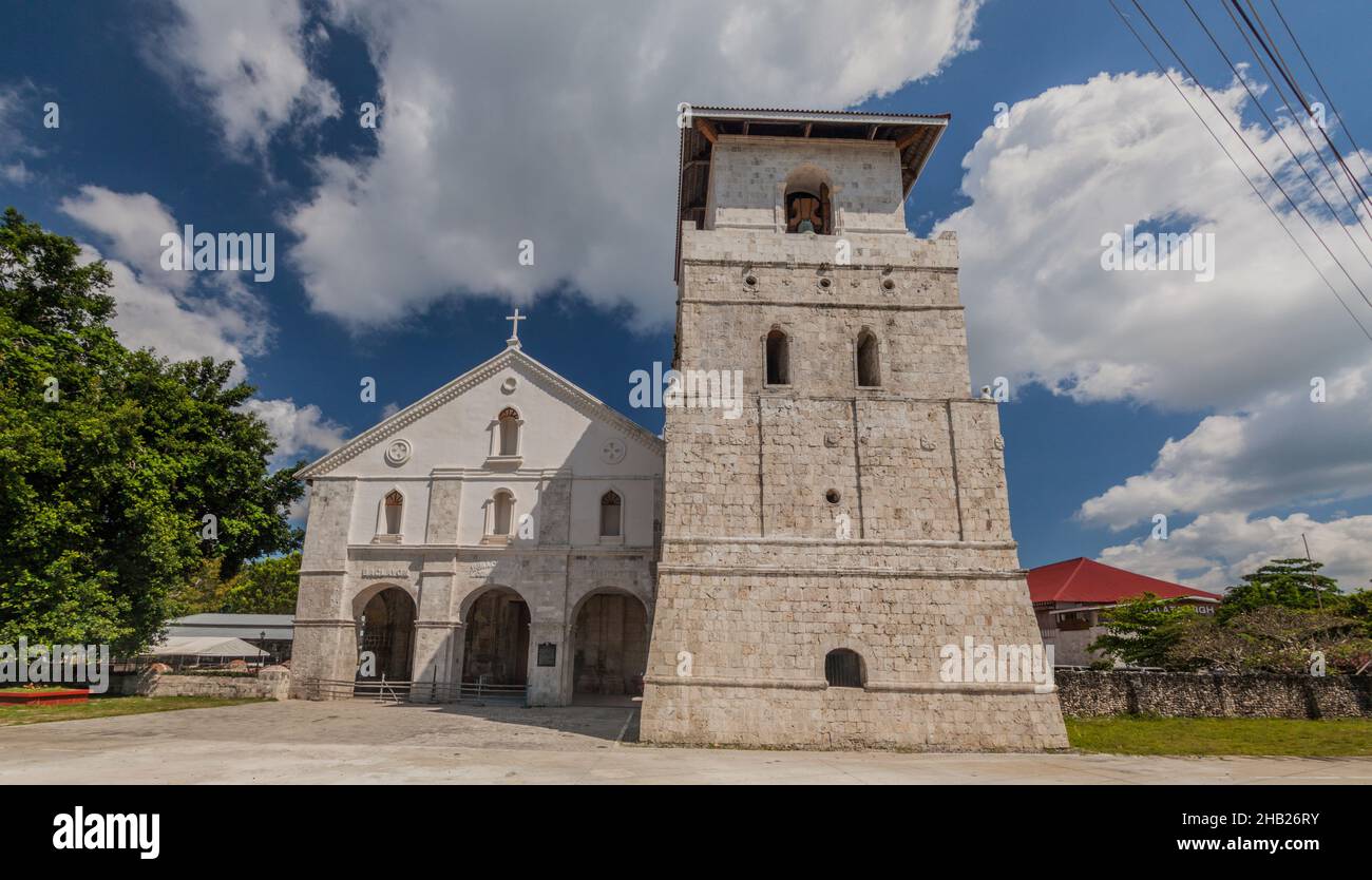 Baclayon church on Bohol island, Philippines Stock Photo - Alamy