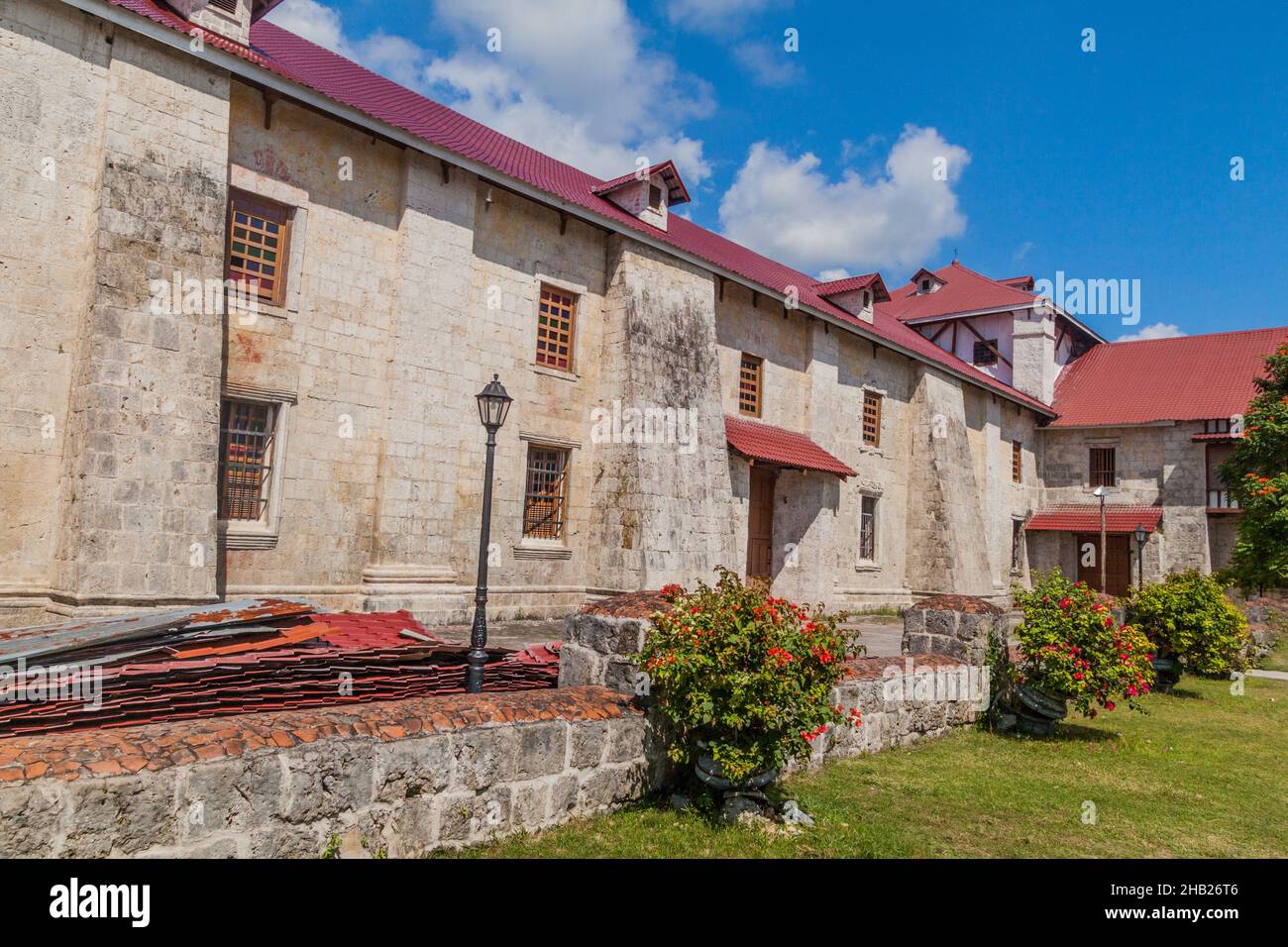 Baclayon church on Bohol island, Philippines Stock Photo - Alamy