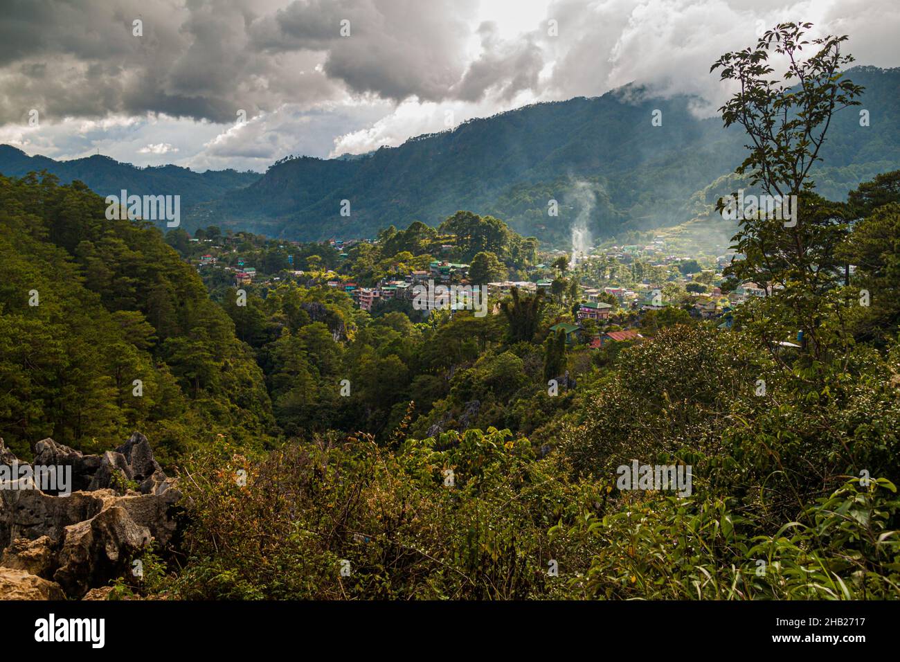 View of Sagada village on Luzon island, Philippines Stock Photo - Alamy