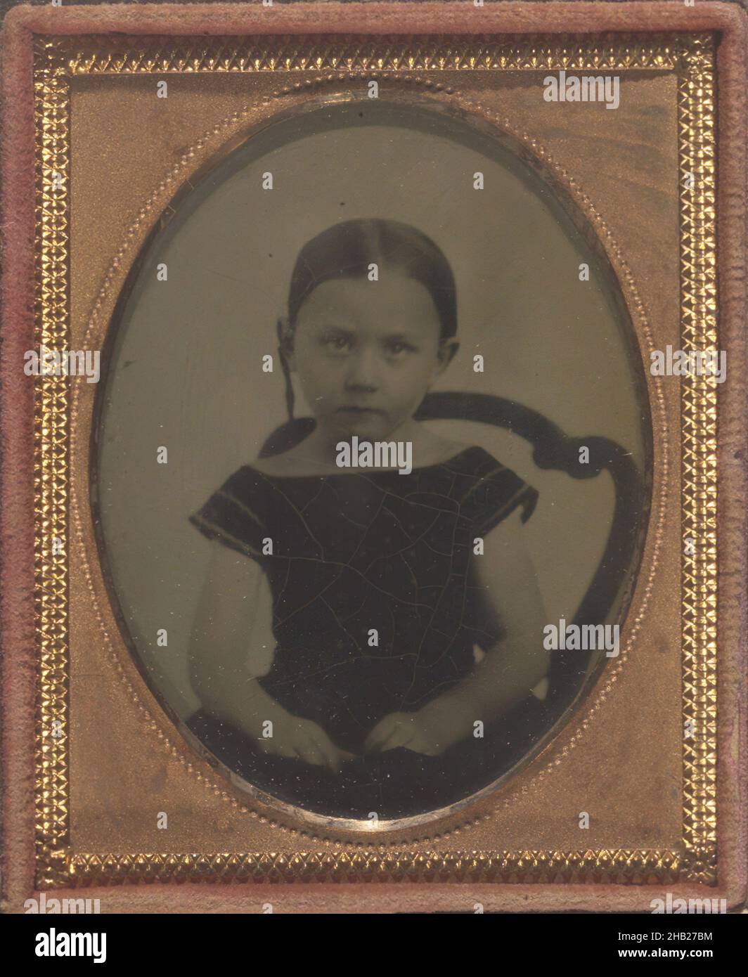 Portrait of Miss Alice M. Beckwith, 5 Years Old, Ambrotype, ca. 1850 ...