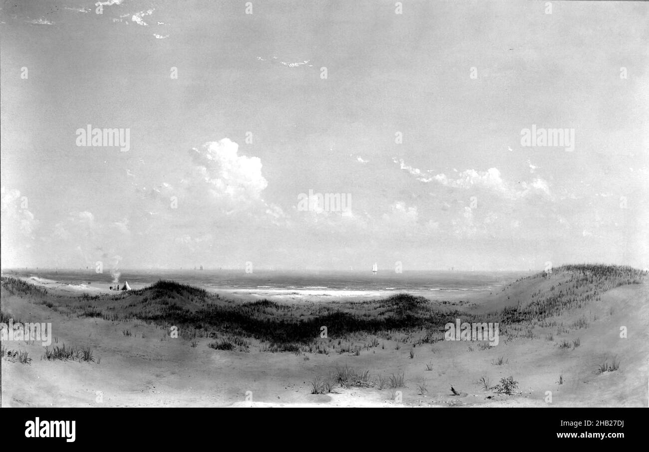 A Glimpse of the Sea, Dwight William Tryon, American, 1849-1925, Oil on ...