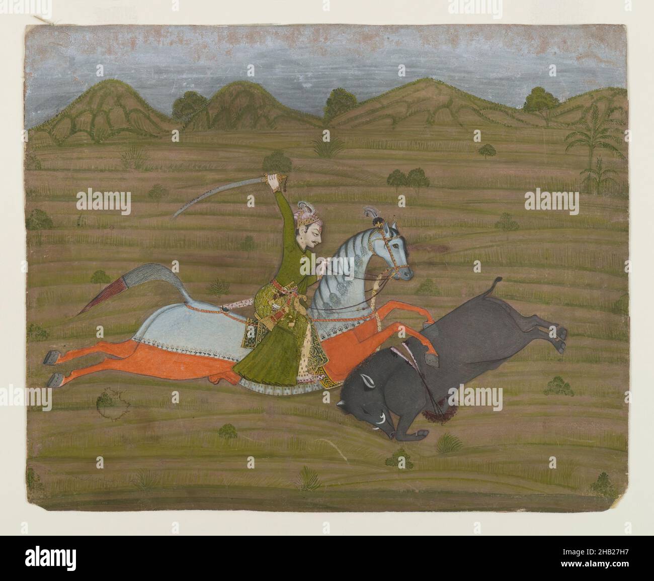 Prince hunting wild boar hi-res stock photography and images - Alamy