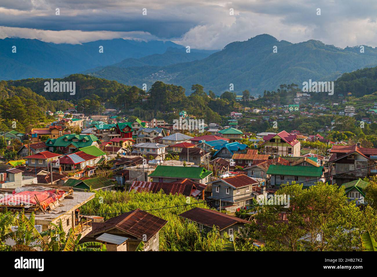 View of Sagada village on Luzon island, Philippines Stock Photo - Alamy