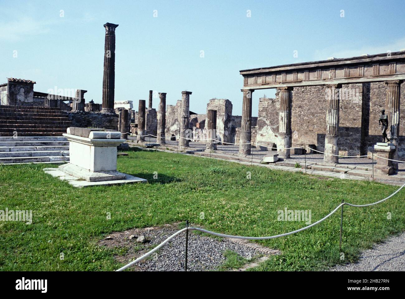 Temple of Apollo at the archaeological site of Roman Pompeii, Italy ...