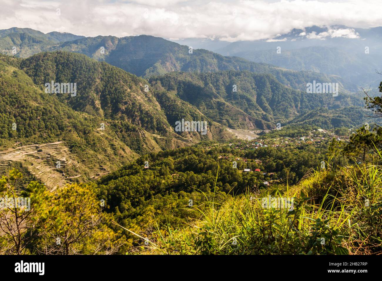 Landscape around Sagada village on Luzon island, Philippines Stock ...