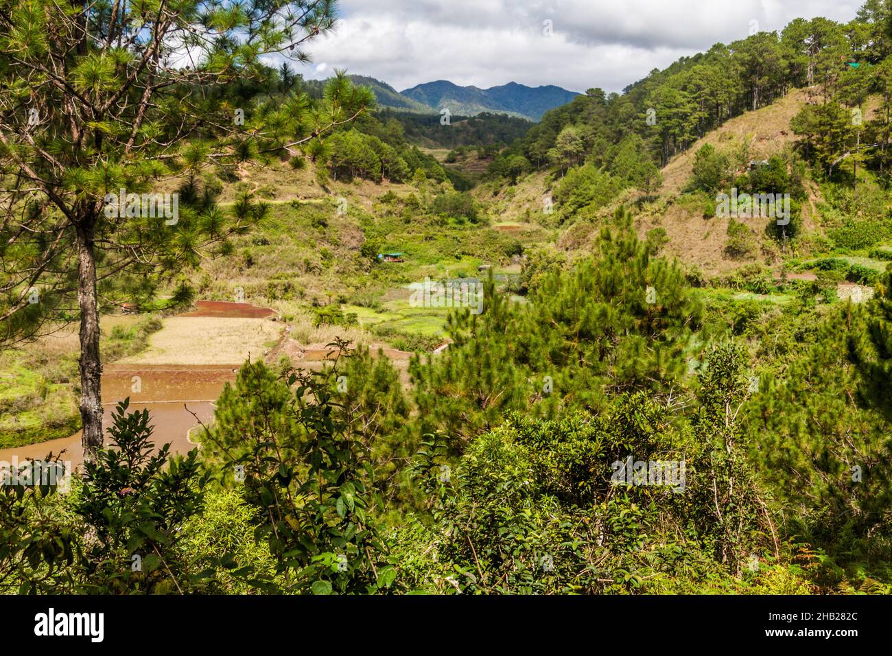 Landscape around Sagada village on Luzon island, Philippines Stock ...