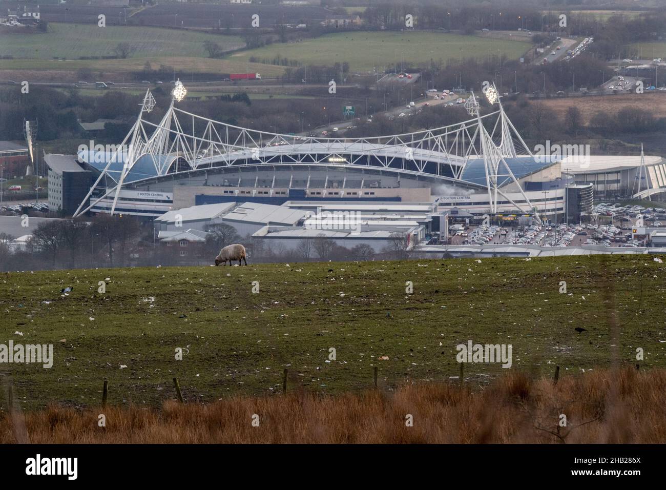 Macron stadium view hi-res stock photography and images - Alamy
