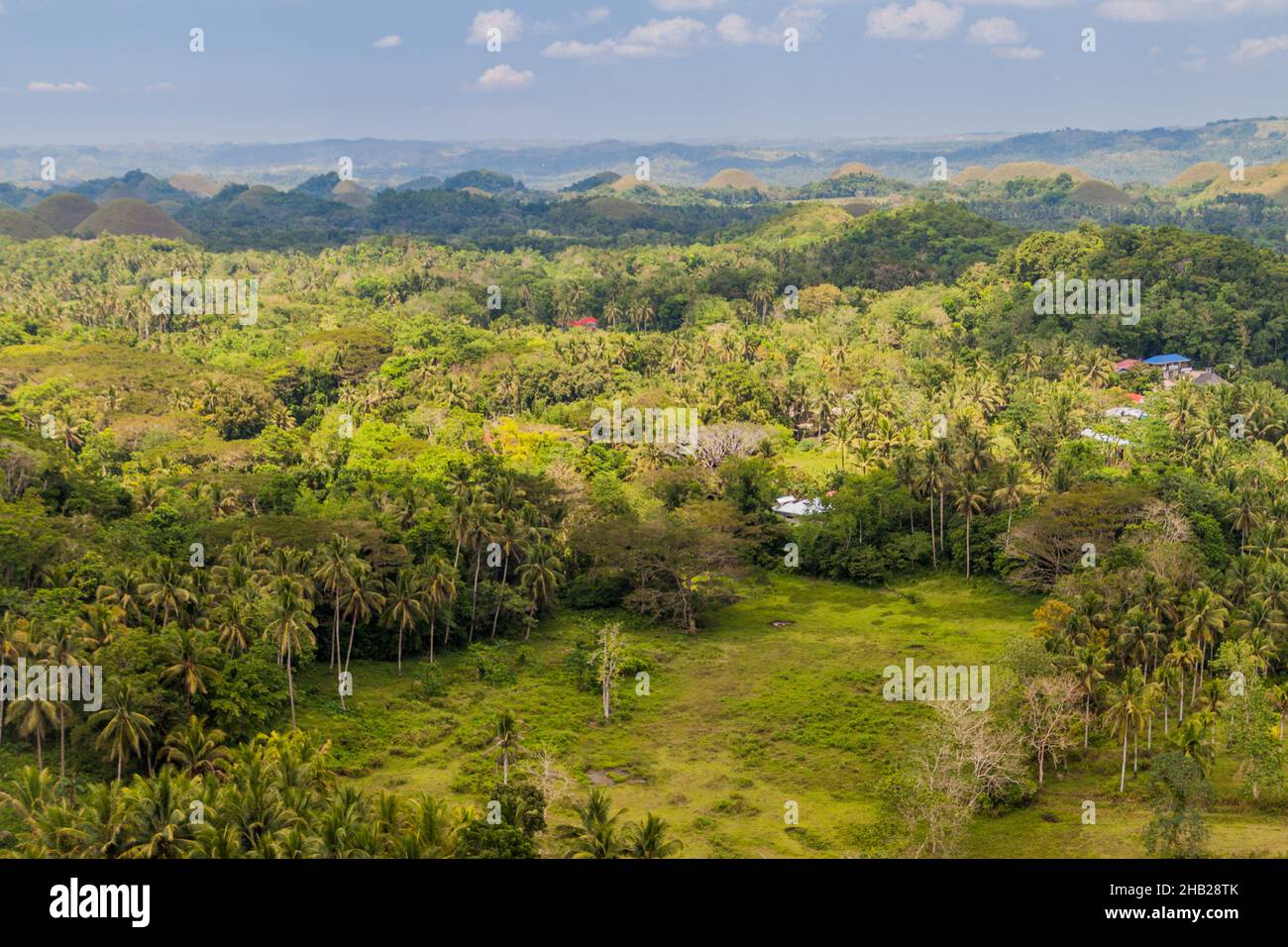 Geological formation The Chocolate Hills on Bohol island, Philippines ...
