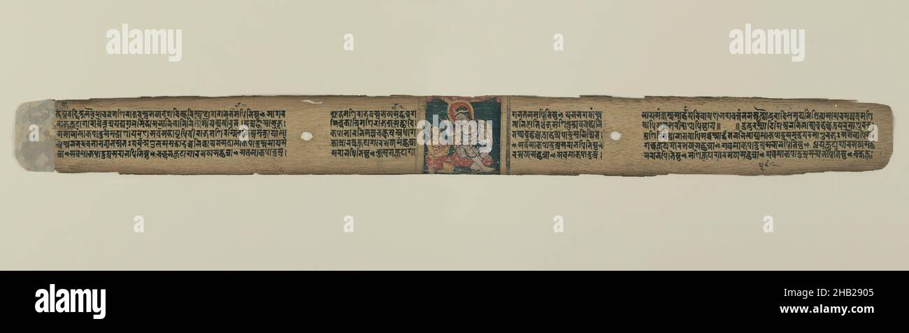 Folio from a Gandavyuha Manuscript, Colors on palm leaf, Nepal, 12th ...