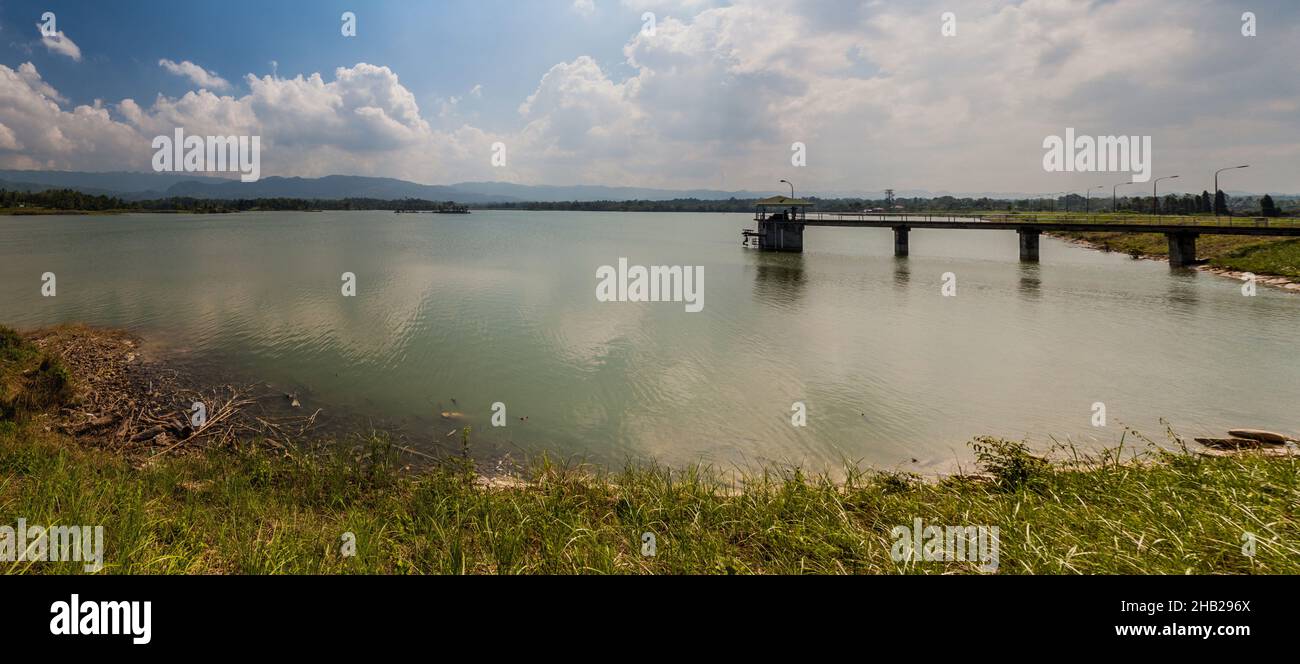 Pilar Dam reservoir on Bohol island, Philippines Stock Photo - Alamy