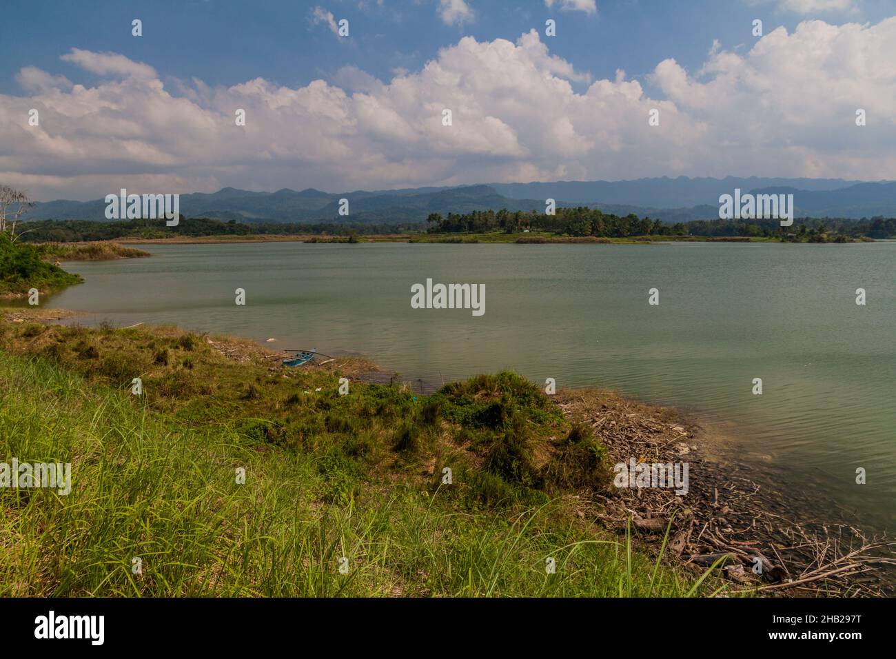Pilar Dam reservoir on Bohol island, Philippines Stock Photo - Alamy