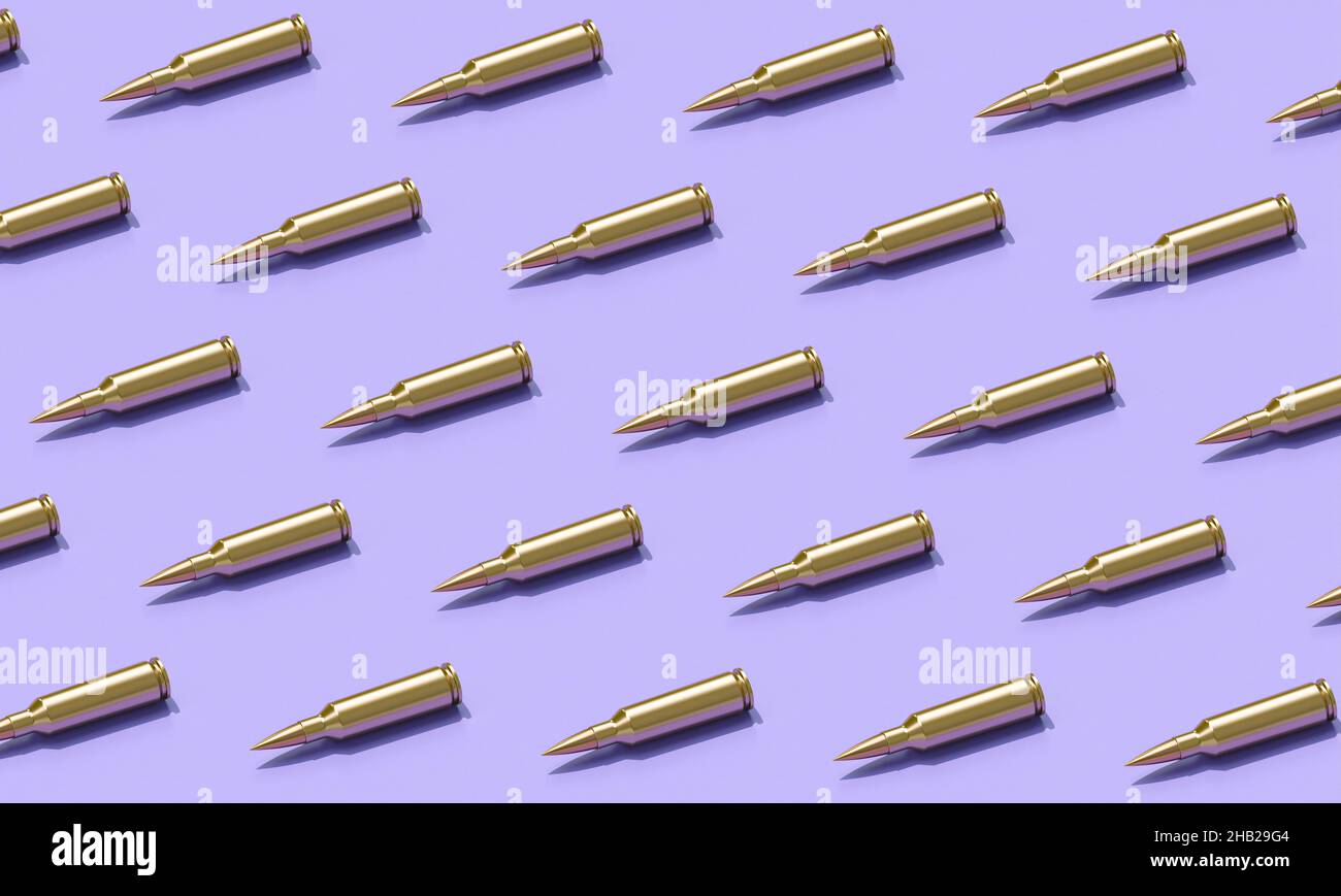 bullets on purple background. flat lay. 3d render Stock Photo - Alamy