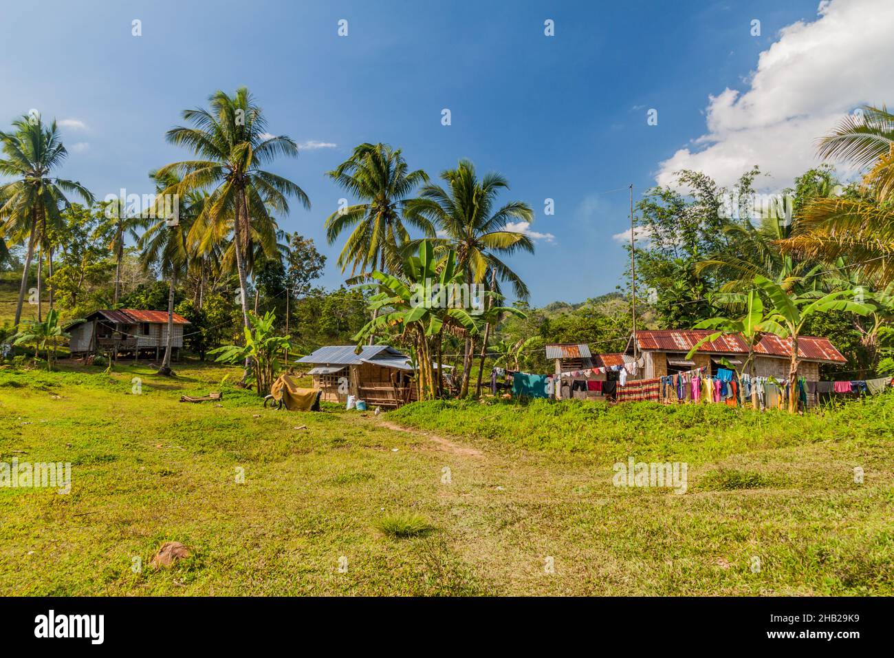 Village on Bohol island, Philippines Stock Photo - Alamy