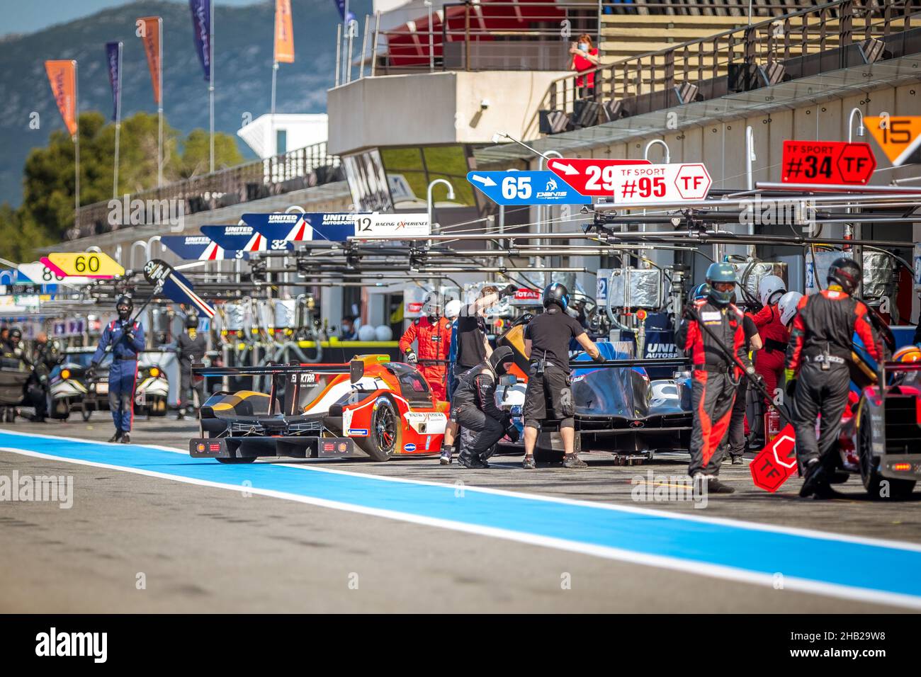 Pitlane 2021 European Le Mans Series, Le Castellet, France. Photo ...