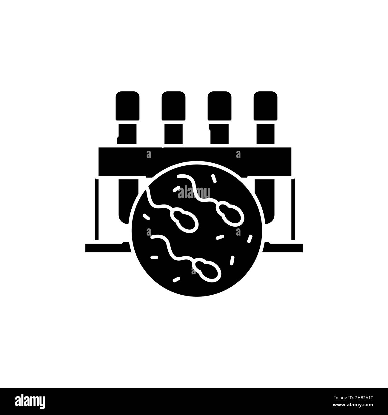 Semen collection olor line icon. Pregnancy. Pictogram for web page ...
