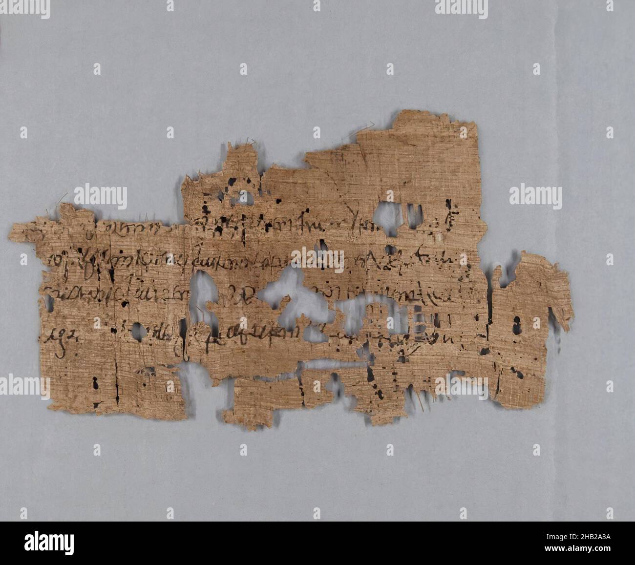 Papyrus Inscribed in Greek, Papyrus, ink, Egypt, 4th century C.E ...
