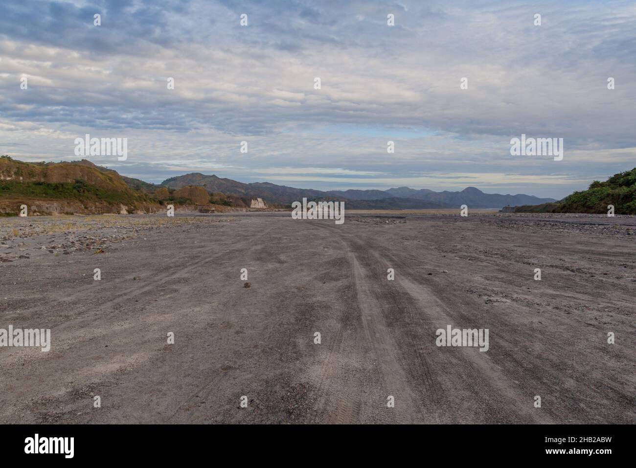 Lahar mudflow of Pinatubo volcano, Philippines Stock Photo - Alamy