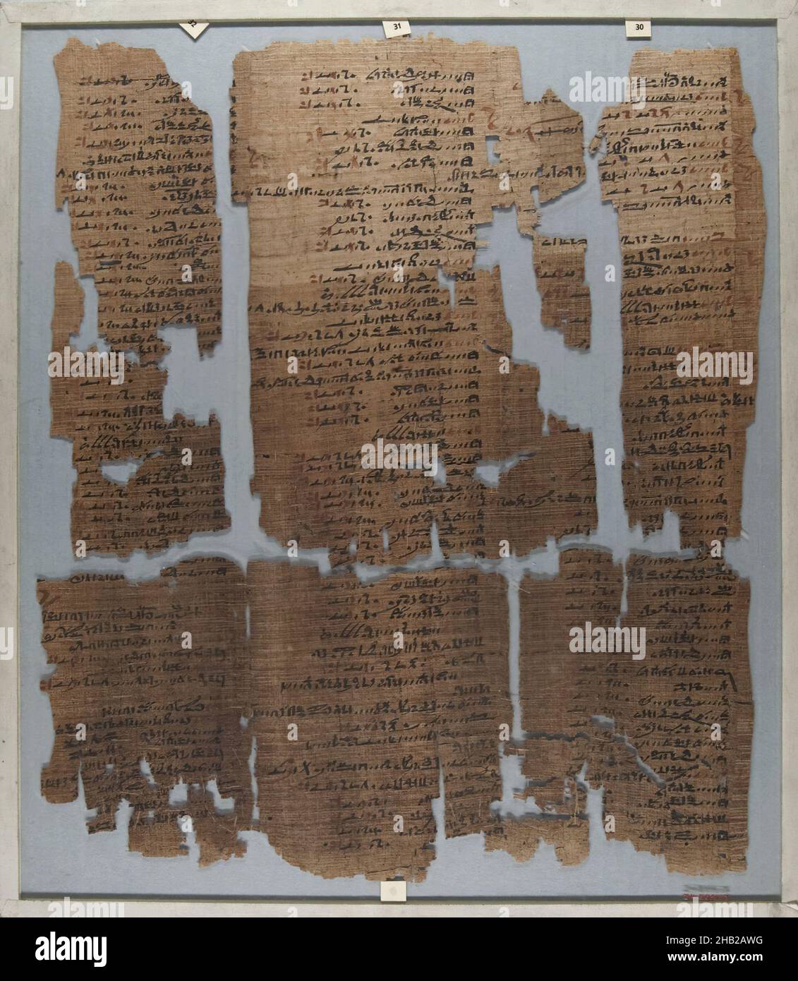 The Wilbour Papyrus, Papyrus, ink, Middle Egypt, Egypt, ca. 1147 B.C.E ...