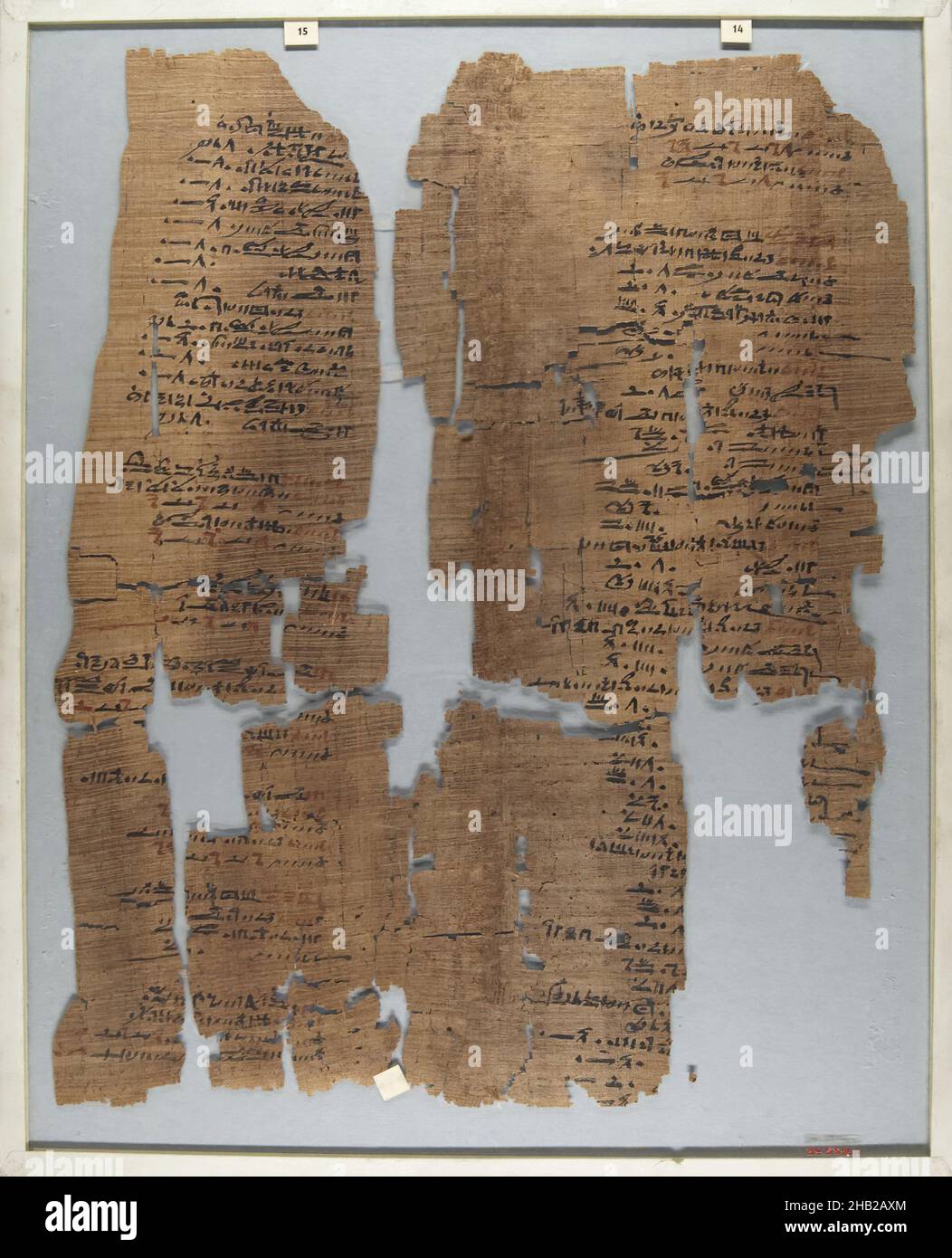 The Wilbour Papyrus, Papyrus, ink, Middle Egypt, Egypt, ca. 1147 B.C.E ...
