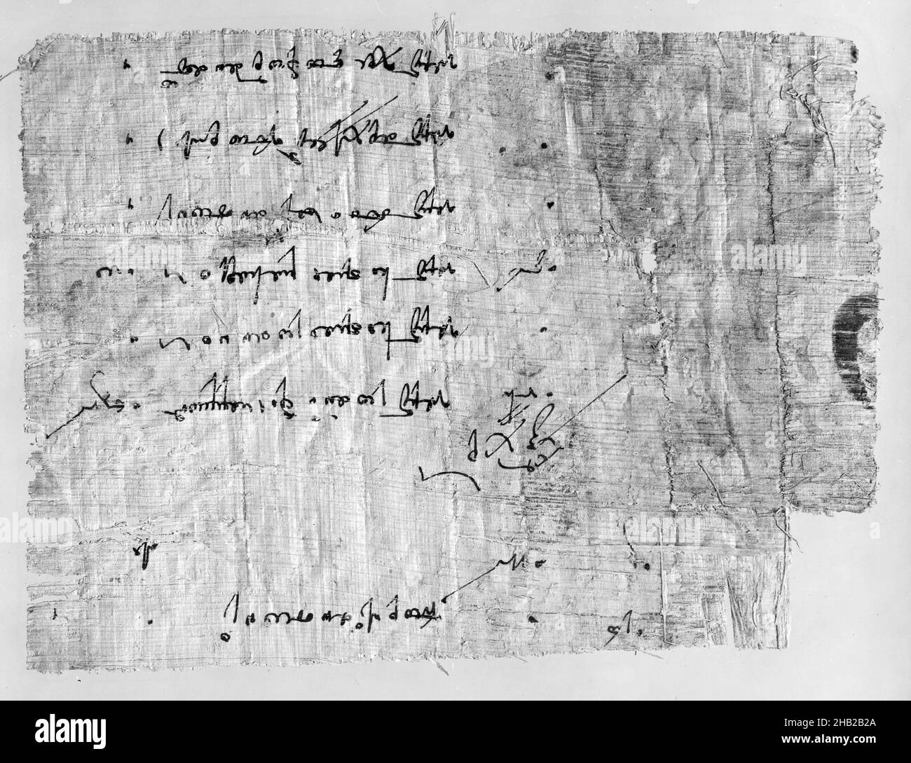 Papyrus Fragment Inscribed in Greek, Papyrus, ink, Egypt, 7th or 8th ...