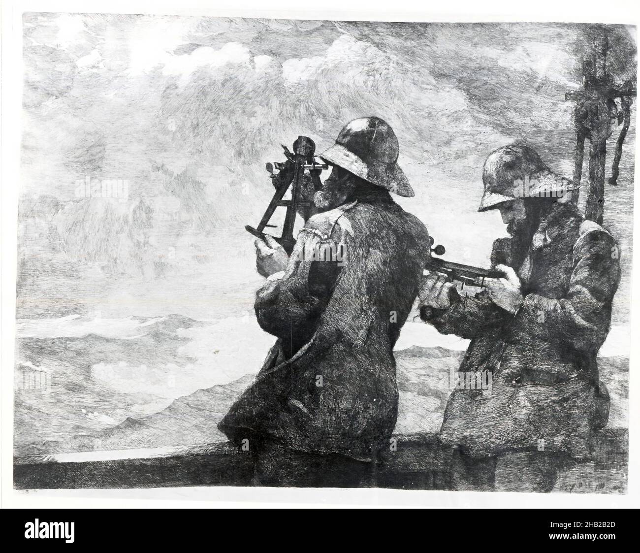 Eight Bells, Winslow Homer, American, 1836-1910, Etching, 1887, 18 3/4 ...