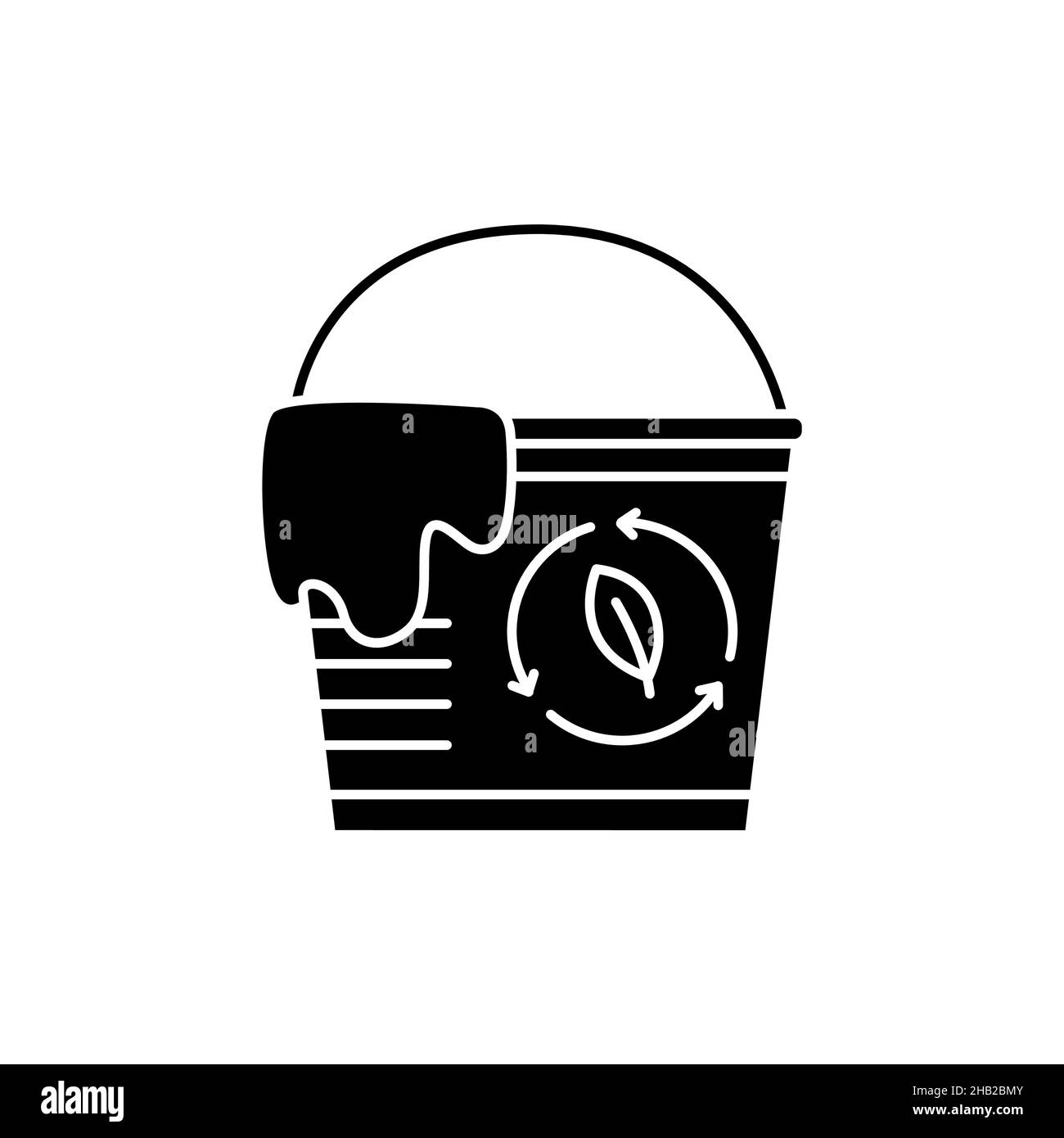 Eco paint color line icon. Pictogram for web page, mobile app Stock ...