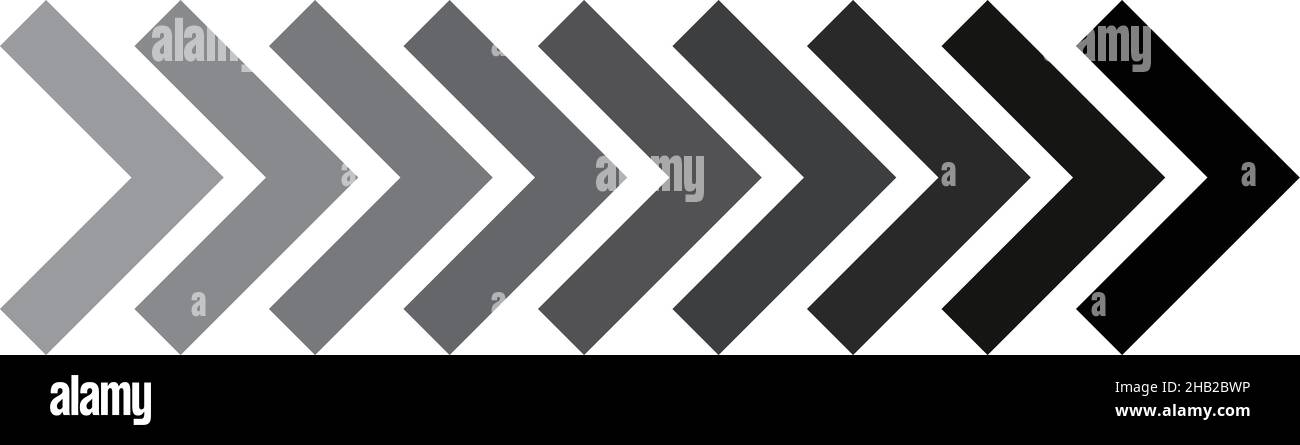 Arrow icon with gradation. vector Stock Vector Image & Art - Alamy