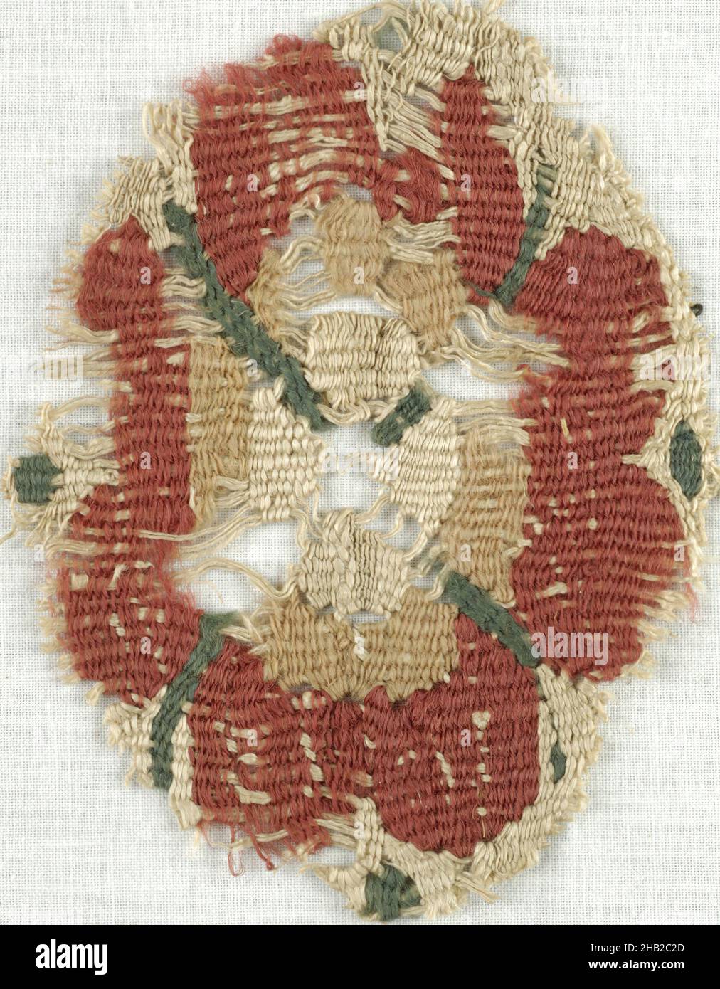 Rosette Fragment, Coptic, Flax, wool, 5th-7th century C.E., Late ...