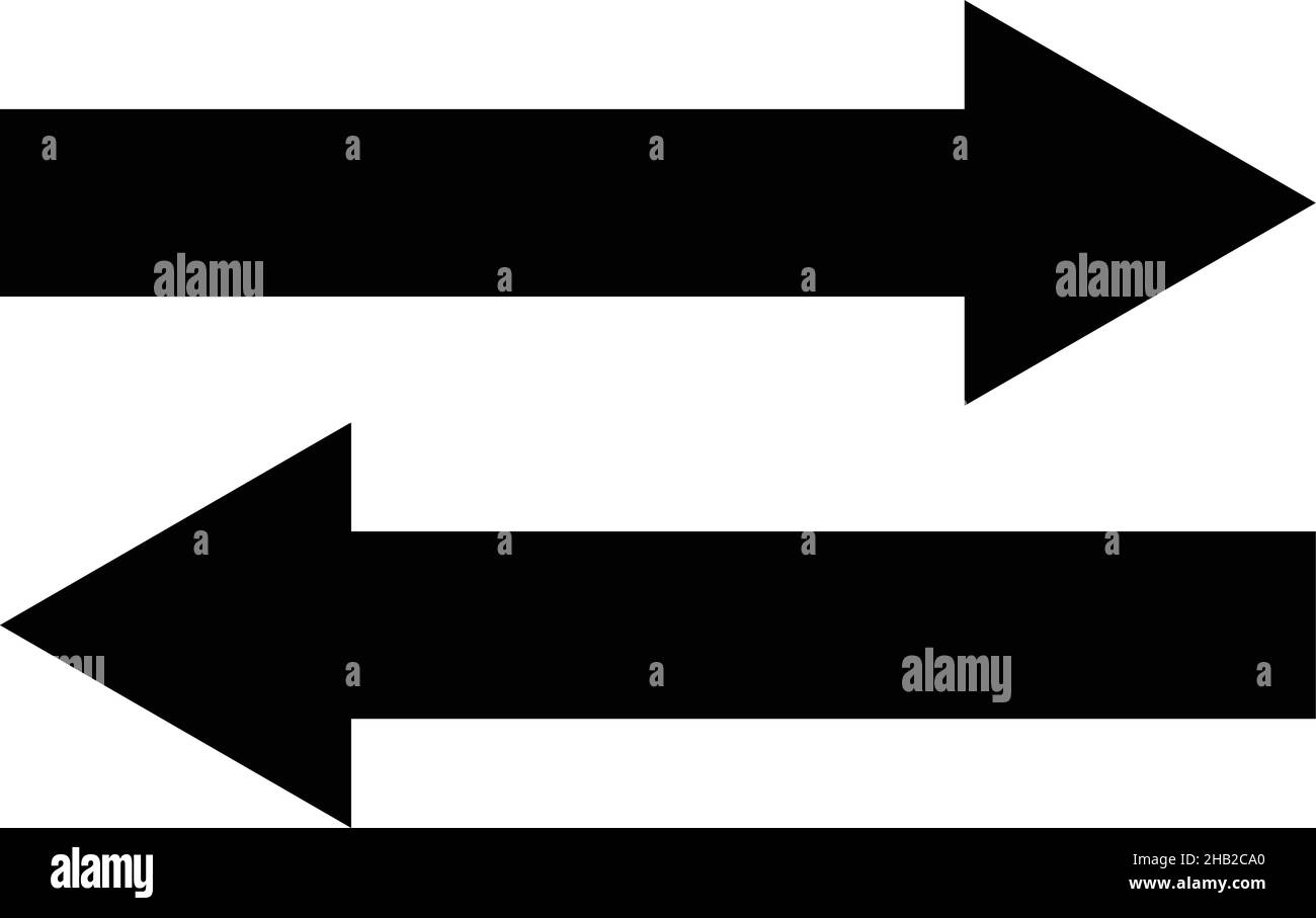 Right direction and left direction arrow icon. vector Stock Vector Image & Art - Alamy