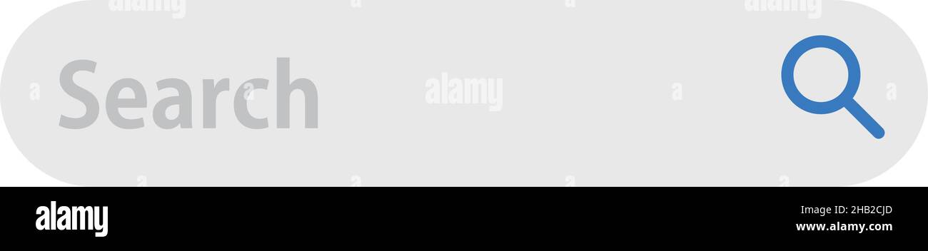Simple search box and search bar. Simple design used for internet ...