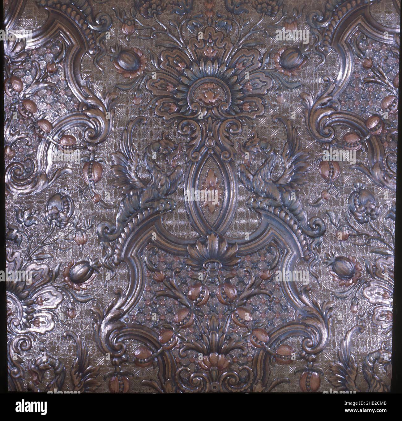 Wallpaper, Paper, ca. 1890, 18 1/4 x 19 3/4 in., 46.4 x 50.2 cm Stock ...