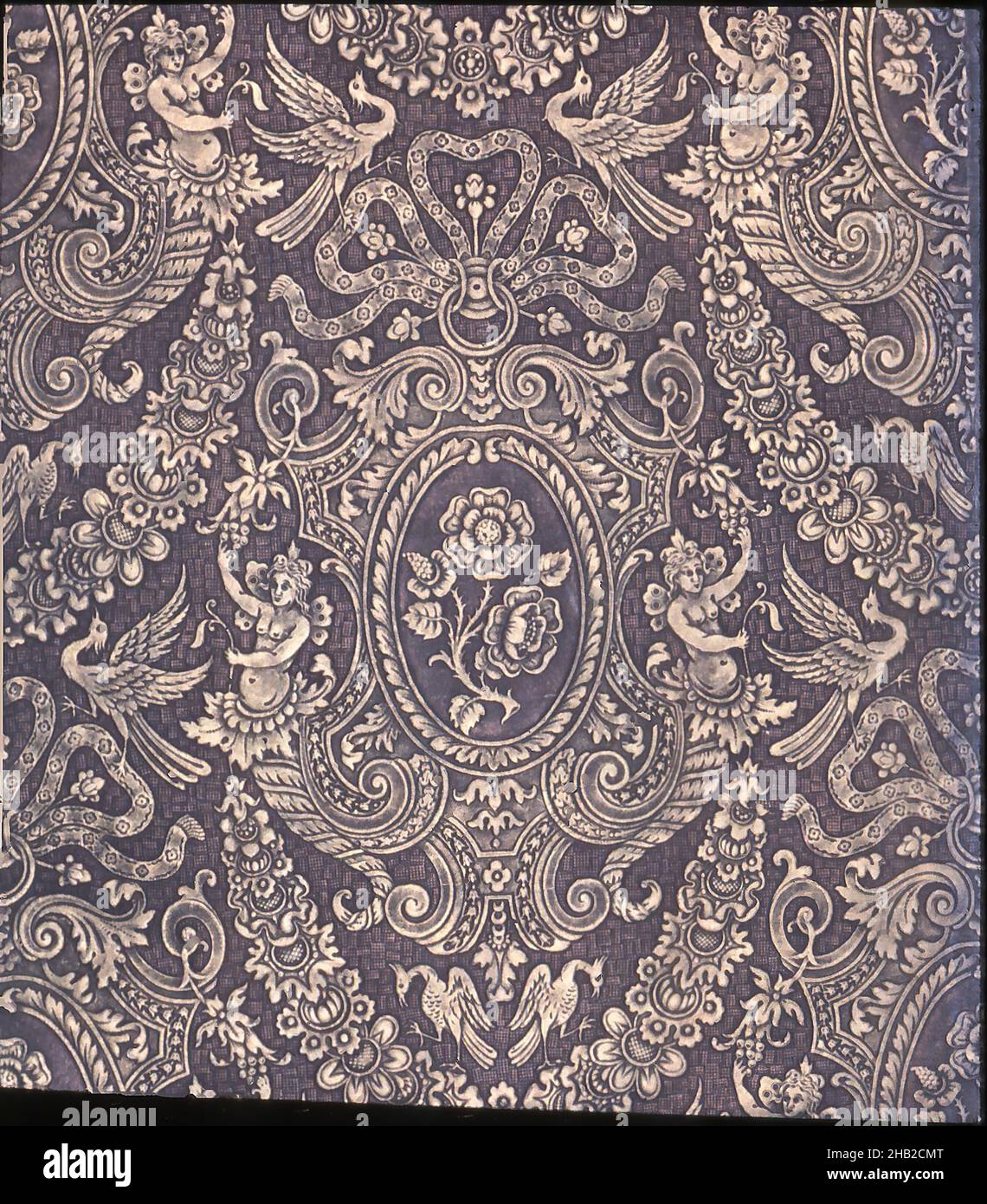 Wallpaper, Paper, ca. 1890, 24 1/2 x 19 3/4 in., 62.2 x 50.2 cm Stock ...