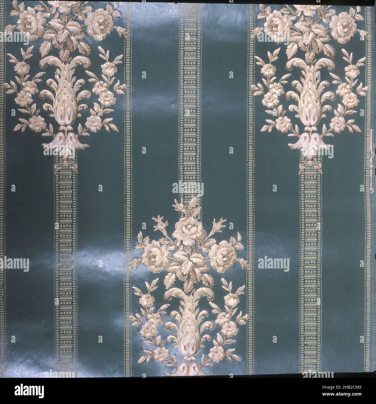 Wallpaper, Paper, ca. 1900, 19 1/2 x 22 5/8 in., 49.5 x 57.5 cm Stock ...