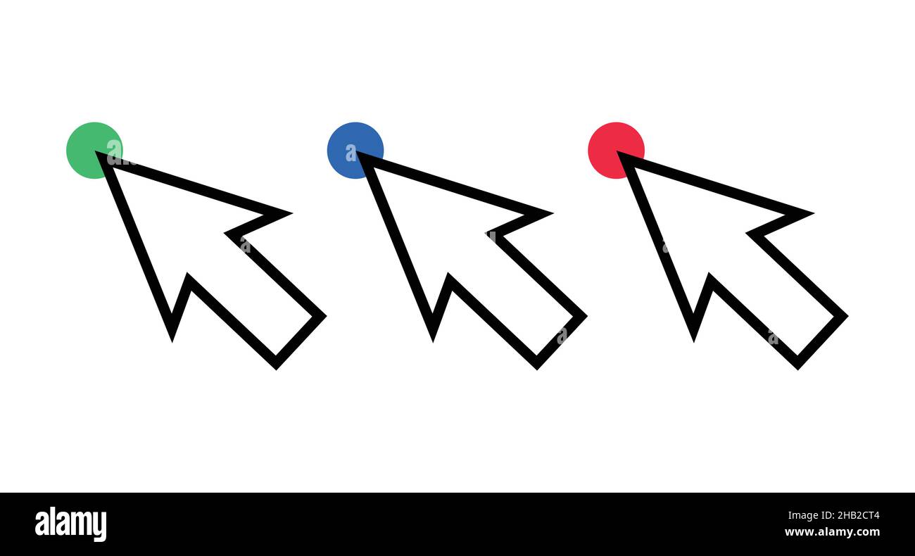 Cursor mouse arrow icon vector Stock Vector Images - Alamy