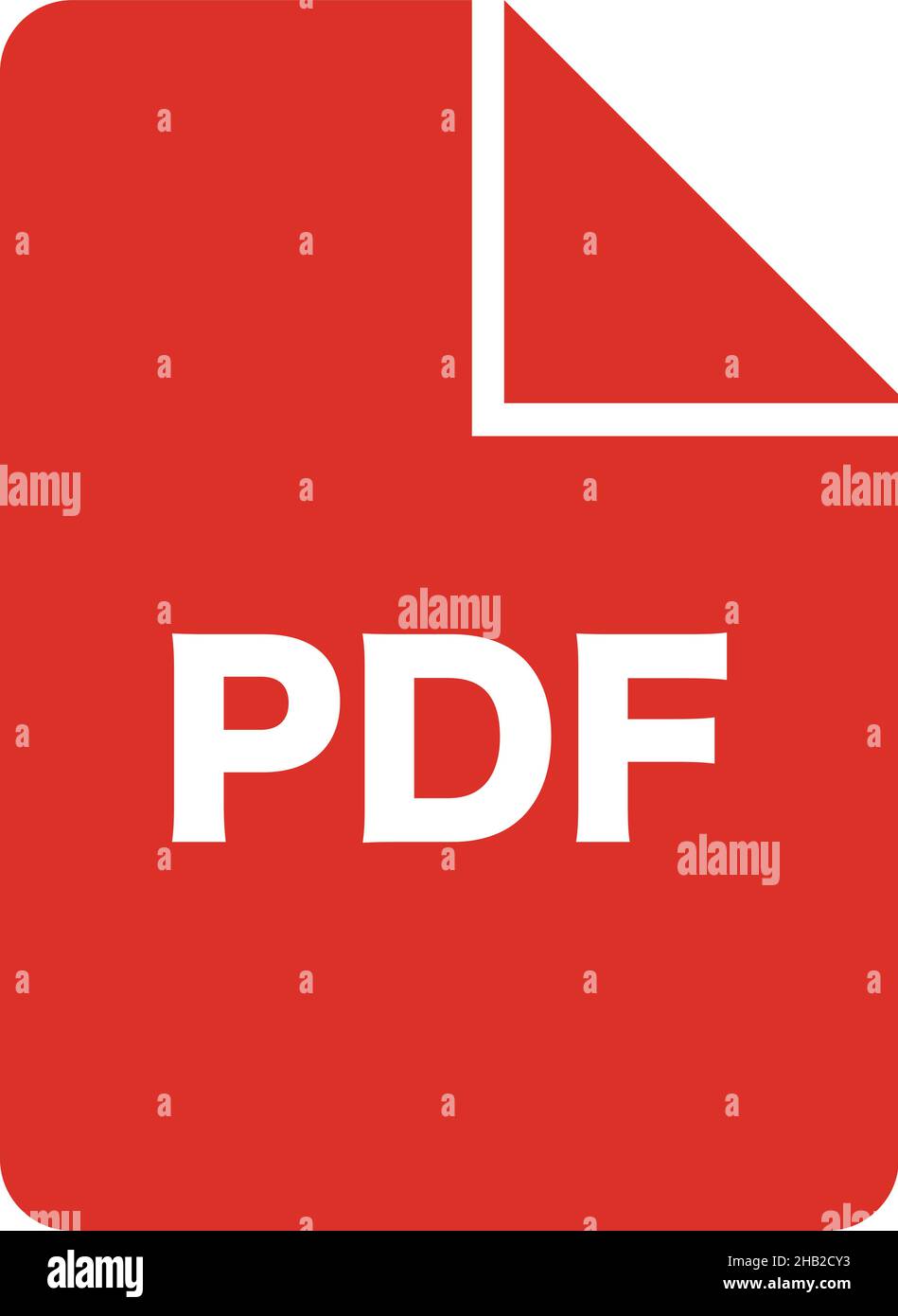 PDF file vector icon. Red flat data Stock Vector Image & Art - Alamy