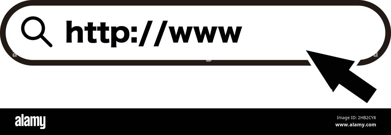 Search button mouse pointer Stock Vector Images - Alamy