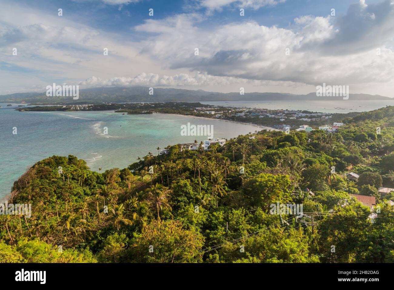 Aerial view of Boracay island, Philippines Stock Photo - Alamy
