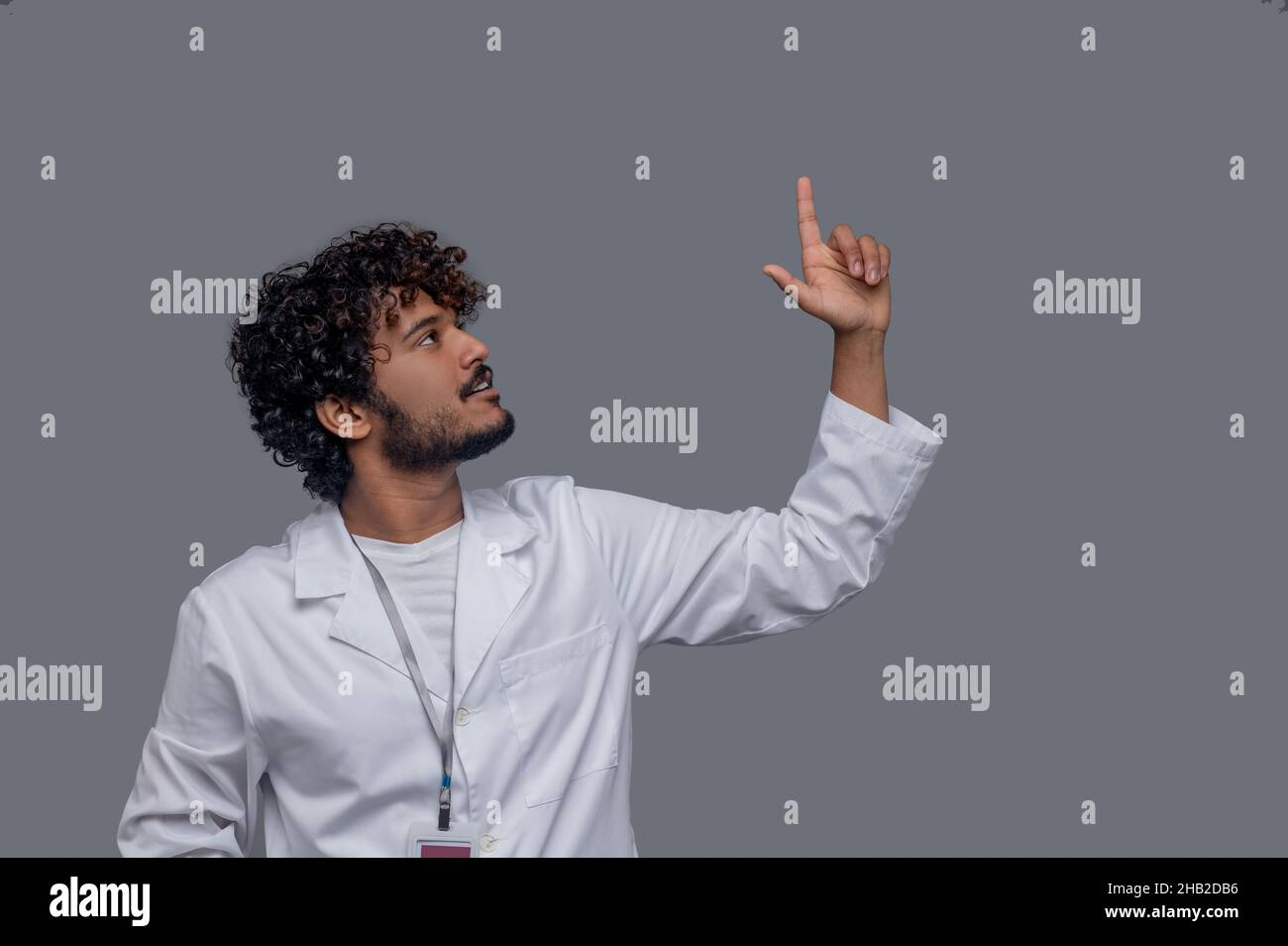 Lifted index finger hi-res stock photography and images - Alamy