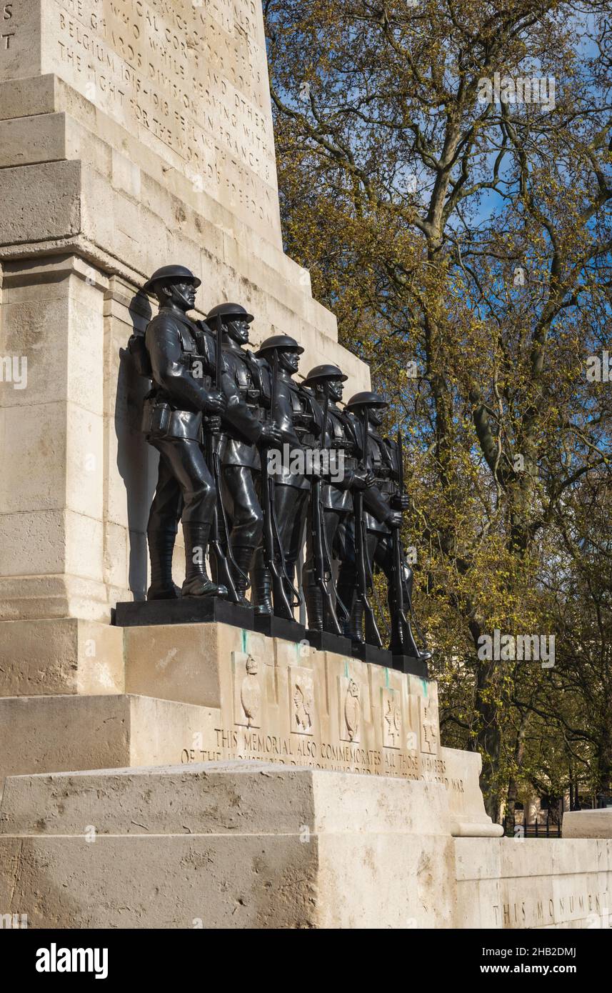 The Guards Memorial opposite Horse Guards Parade on the edge of St ...