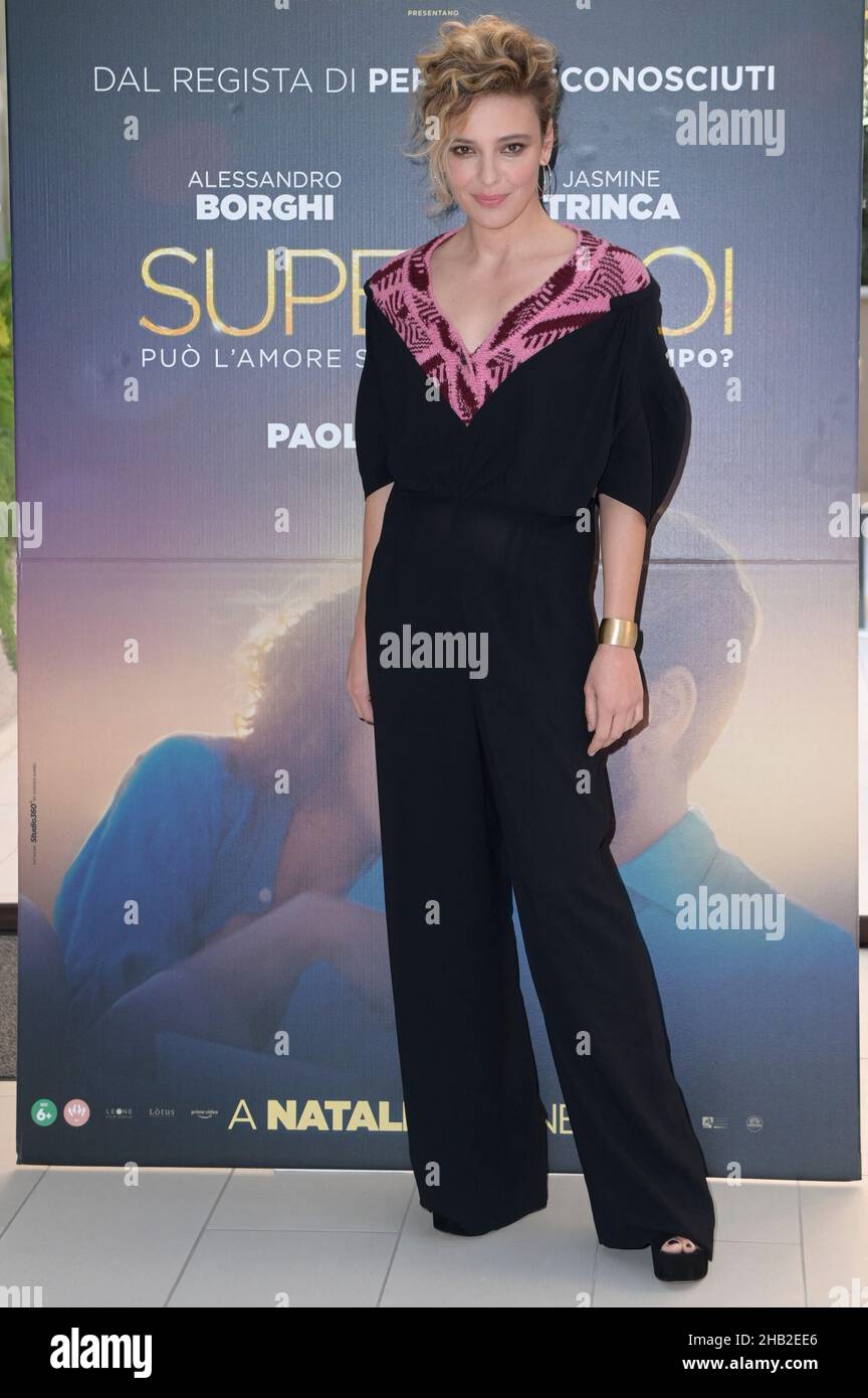 Jasmine Trinca attends the photocall of the movie Supereroi at the ...