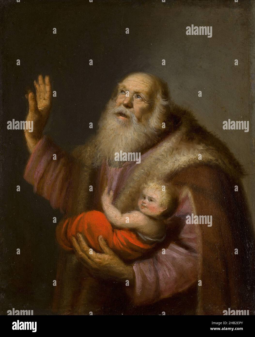Simeon with the child Jesus, Anonymous, Northern Netherlands, c. 1700 ...