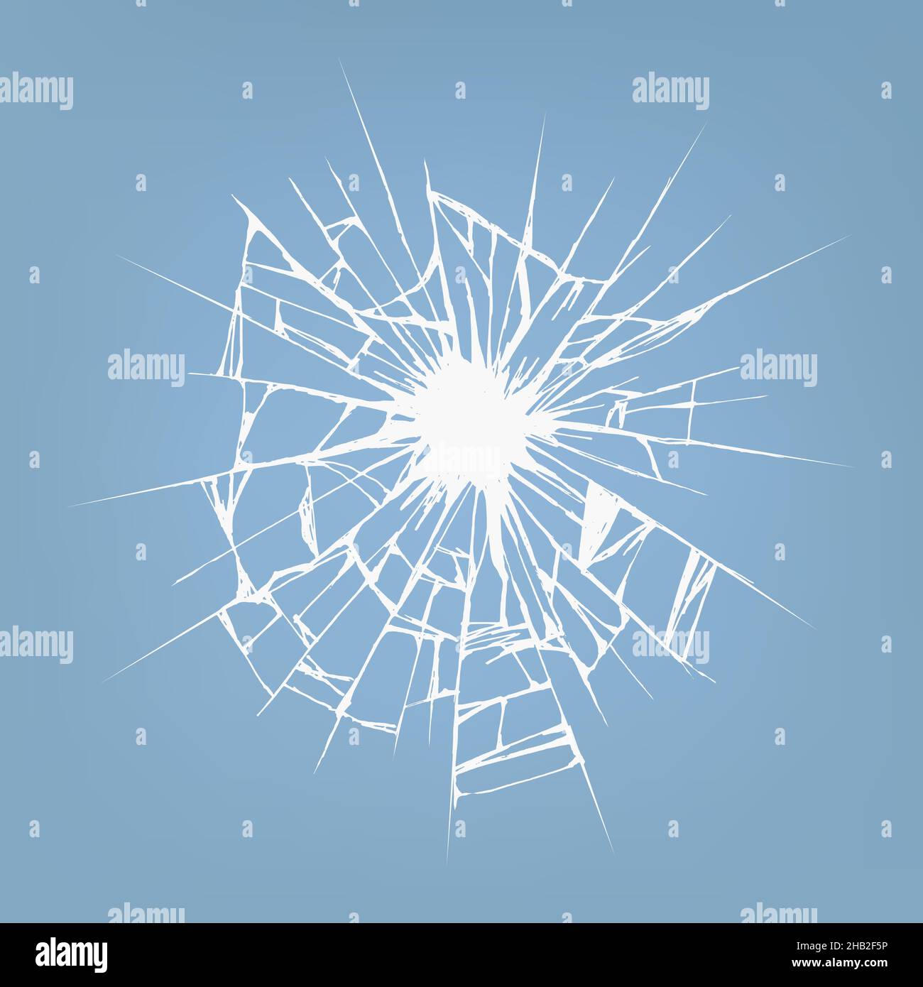 Crack in ice or ground .Damaged windshield .Hand sketch on white ...